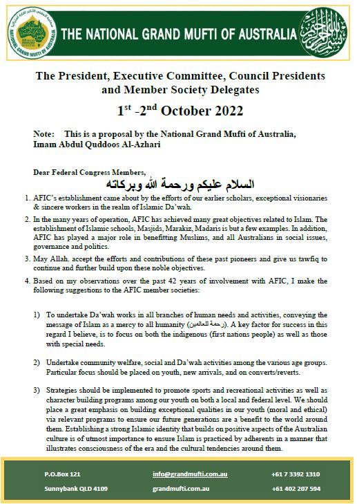 Home - National Grand Mufti of Australia